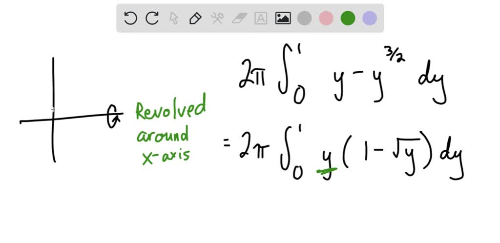 SOLVED:The integral represents the volume of a solid of revolution ...