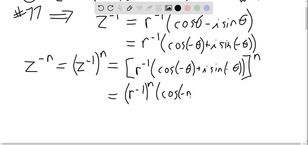 SOLVED a Given Two Complex Numbers In Polar Form W r cos theta i sin theta Z s cos 