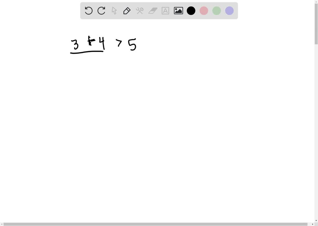 SOLVED:Determine whether it is possible to draw a triangle with sides having the given measures ...