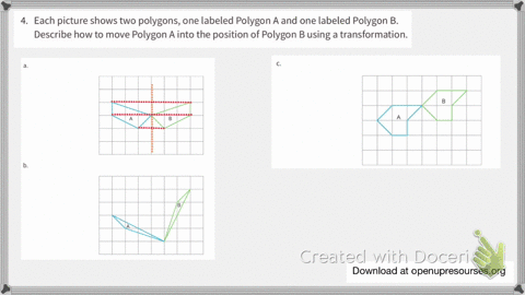 SOLVED:Each picture shows two polygons, one labeled Polygon A and one labeled Polygon B ...