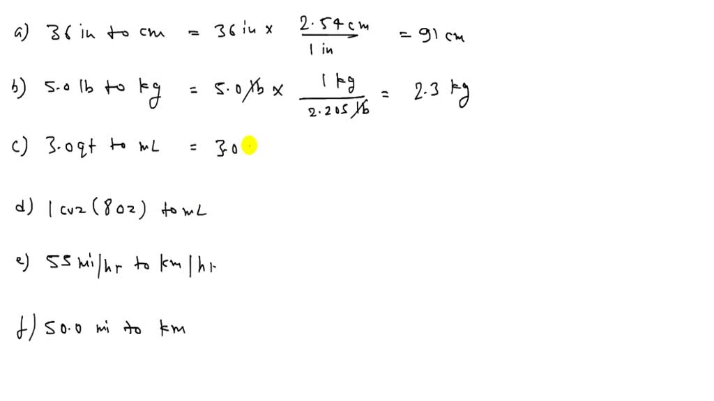 SOLVED Perform The Following Conversions If Necessary Refer To Tables