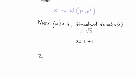 SOLVED:The for an x-value is equal to the number of standard deviations ...