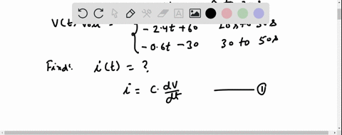 The voltage across a 2-F capacitor is given by the waveform in Fig. P6.10. Find the waveform for ...