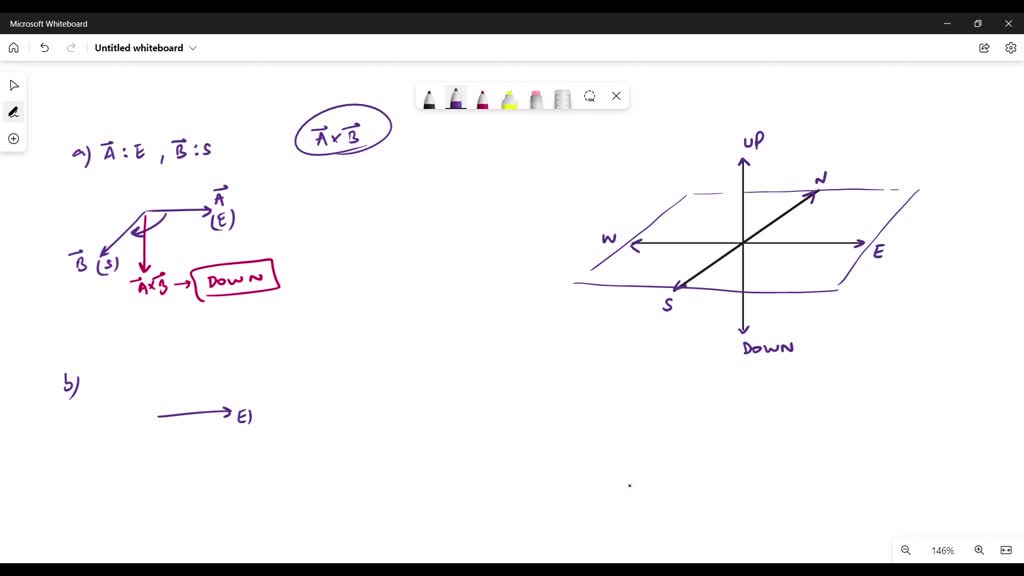 The direction of A⃗ is vertically upward and direction of B⃗ is in ...