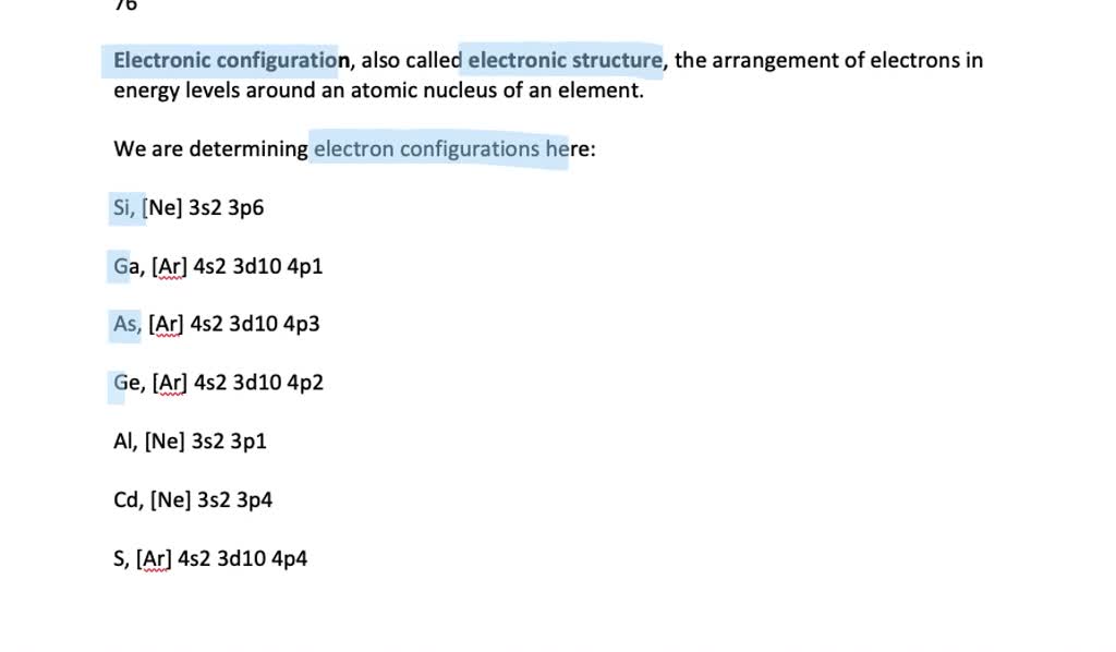 SOLVED: The elements of Si, Ga, As, Ge, Al, Cd, S, and Se are all used ...