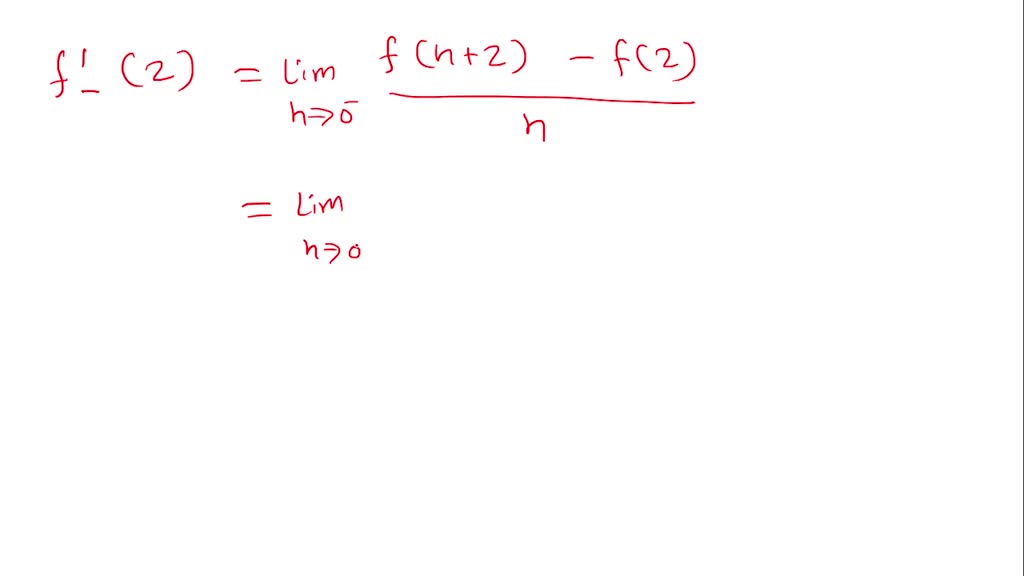 Determine whether or not f is continuous and/or differentiable at the given value of x. If not ...