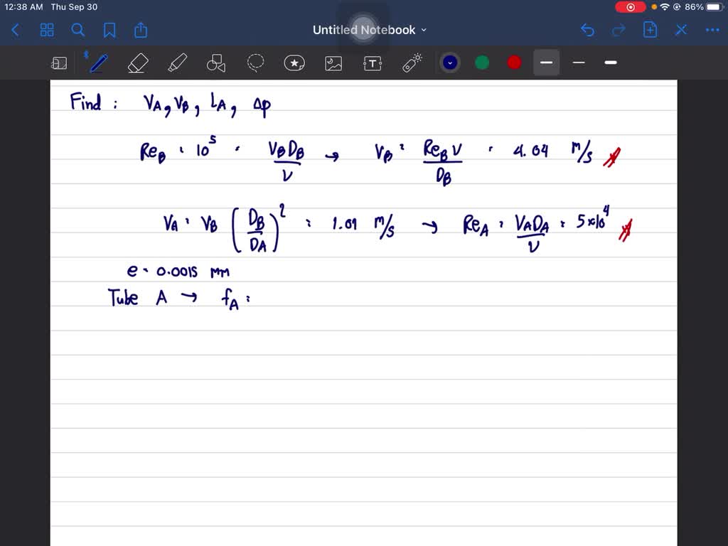 SOLVED:A pipe friction experiment is to be designed, using water, to ...