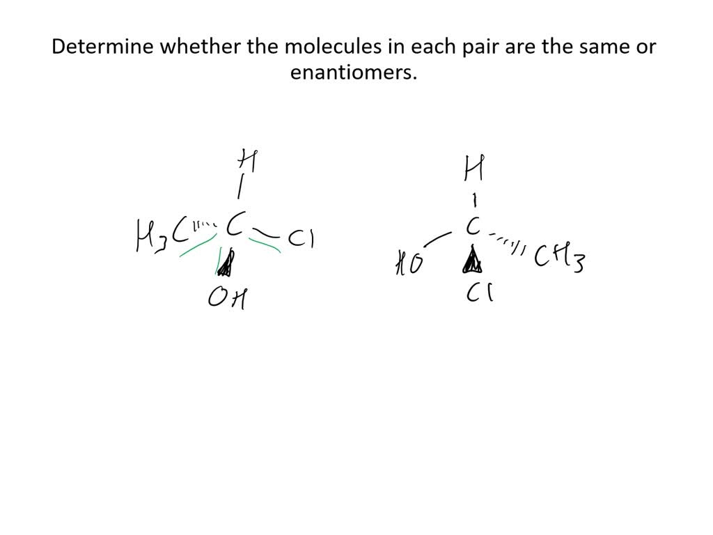 Solved Determine Whether The Molecules In Each Pair Are The Same Or