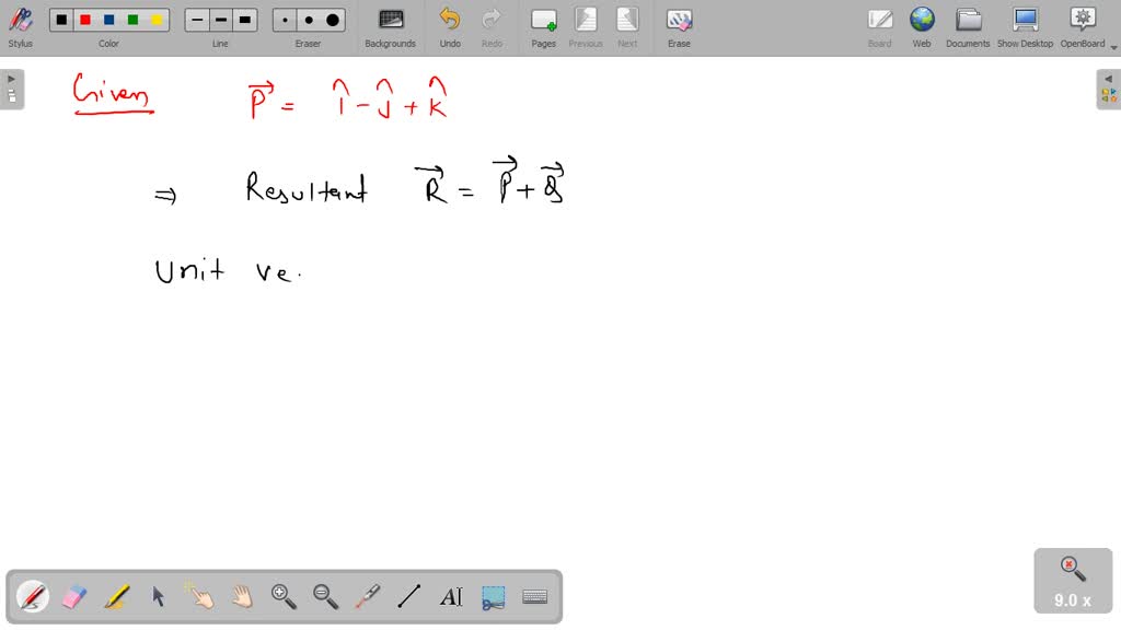 ⏩SOLVED:(𝐏+𝐐) is a unit vector along X-axis. If, 𝐏=𝐢̂-𝐣̂+𝐤̂ then… | Numerade