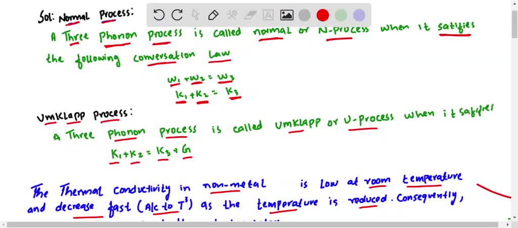 What are Normal and Umklapp processes? Discuss briefly the importance ...