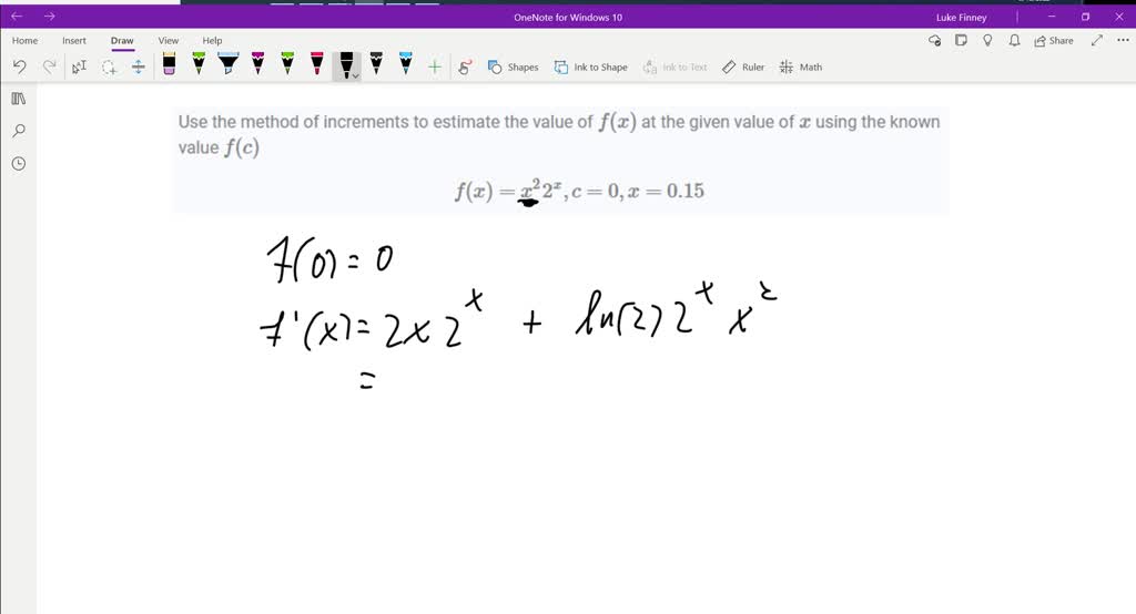 SOLVED:Use the formula derived in Exercise 16 and the data of Exercise ...