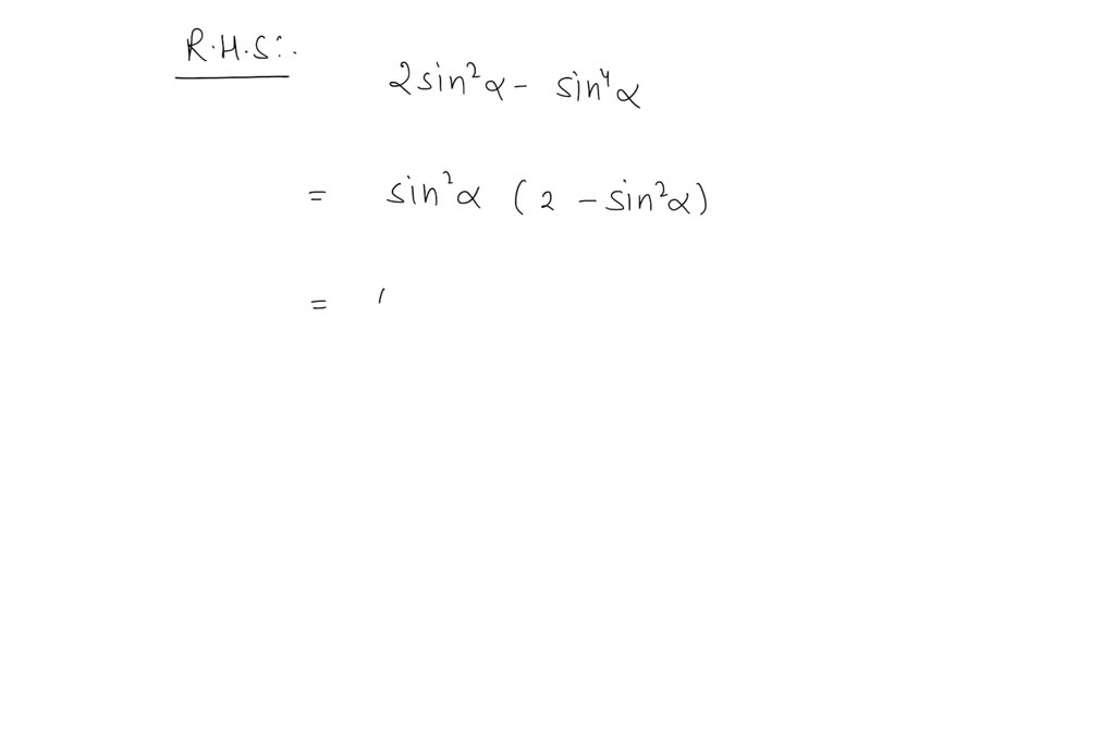 SOLVED:Verify that each trigonometric equation is an identity. (1-cos^2 ...