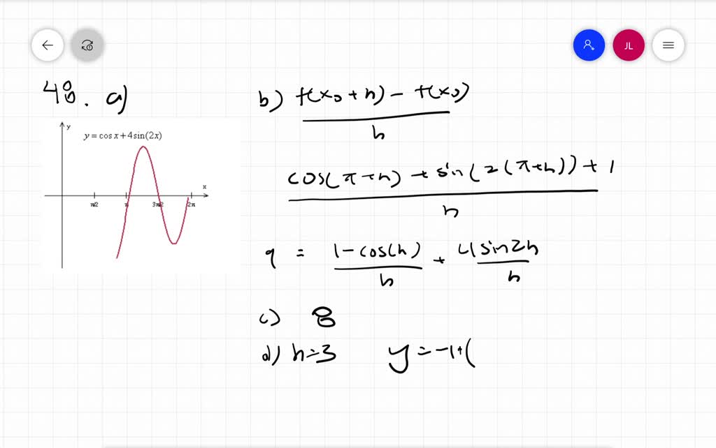 SOLVED:Graphing Secant and Tangent Lines Use a CAS to perform the following steps for the ...