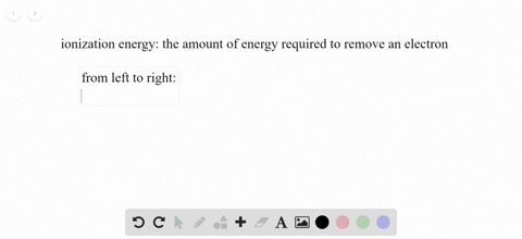 ⏩SOLVED:Explain the general trend in ionization energy as you go ...