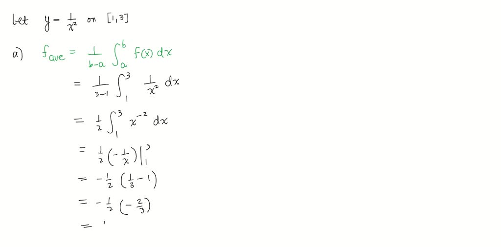 (a) Encontre o valor médio de f no intervalo dado. (b) Determine um ...