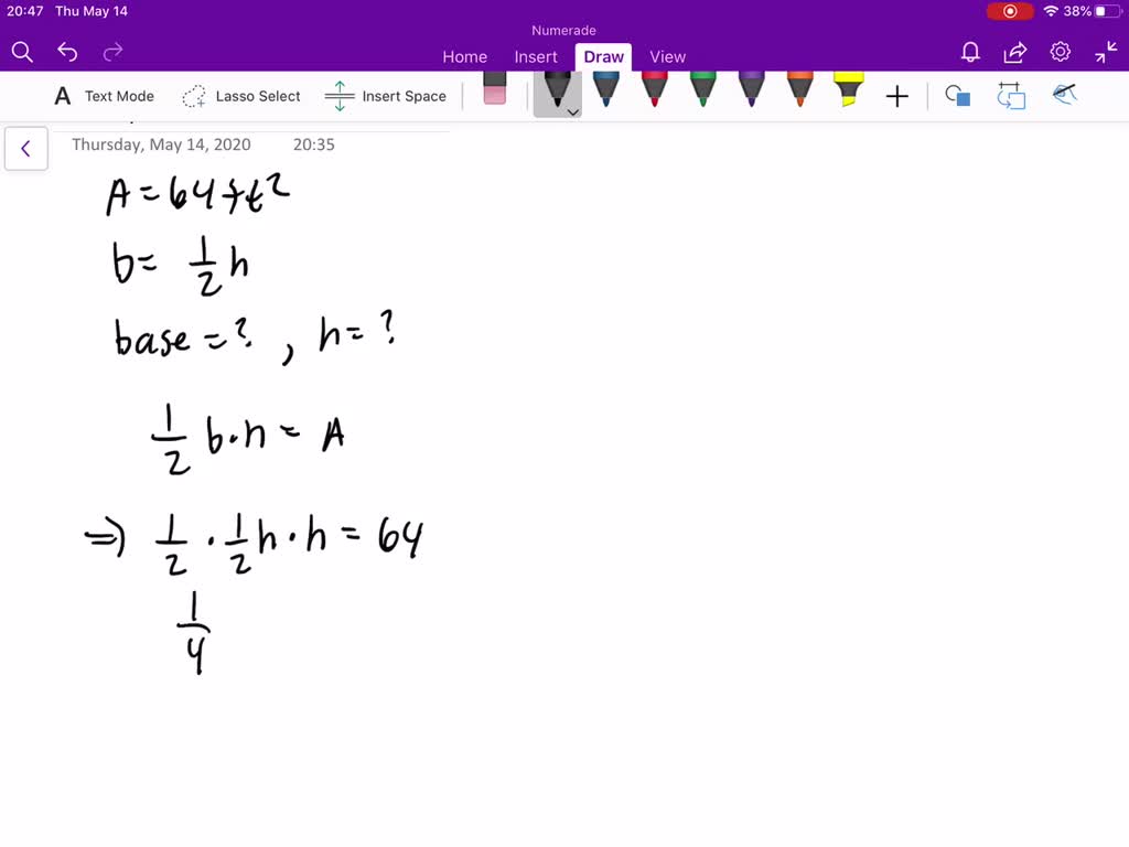 SOLVED:A triangular traffic island has a base half as long as its ...