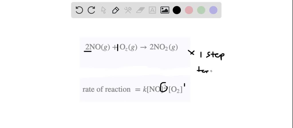 SOLVED:The rapid reaction between nitrogen oxide and oxygen gases ...