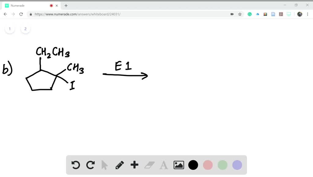 SOLVED:What alkenes are formed from each alkyl halide by an E1 reaction ...