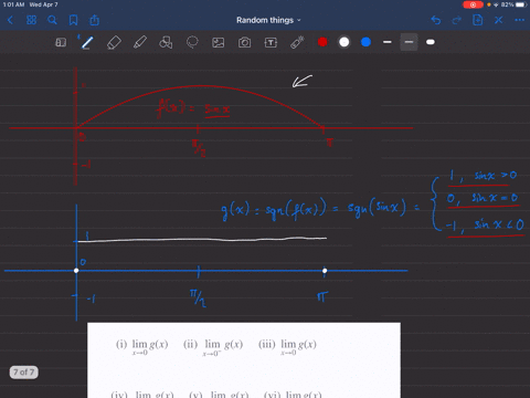 ⏩SOLVED:Let g(x)=sgn(sinx) (a) Find each of the following… | Numerade