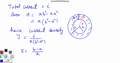 SOLVED:A long, straight, cylindrical tube of inner radius a and outer ...
