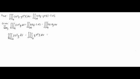 SOLVED:Symmetry of the Dirichlet Green Function Use Green's second identity to prove that GD(𝐫 ...