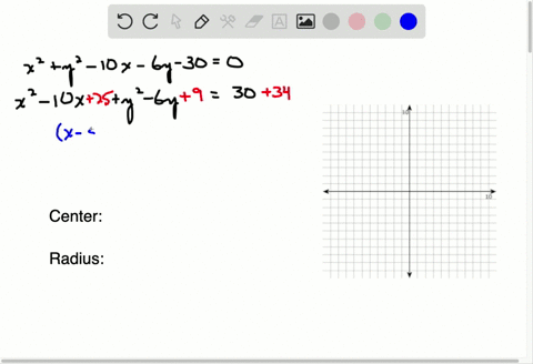 SOLVED:Complete the square and write the equation in standard form ...