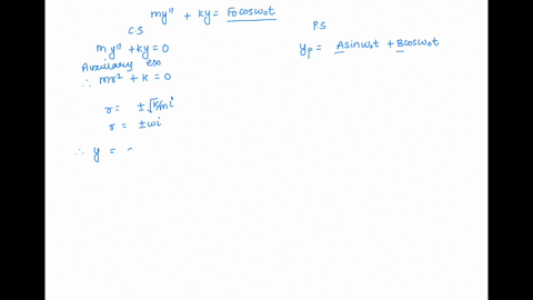 SOLVED:Suppose a spring has mass m and spring constant k and let ω= √(k ...