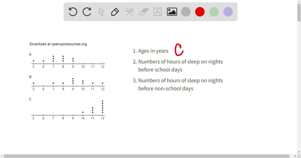 SOLVED:Three sets of data about ten sixth-grade students were used to ...