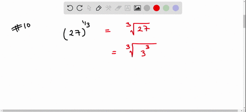 SOLVED:Compute the numbers. (27)^1 / 3