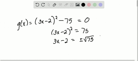 SOLVED:Find the zeros of each quadratic function using the Square Root Method. What are the x ...