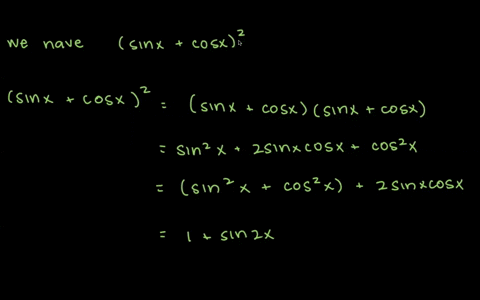 SOLVED:Perform the multiplication and use the fundamental identities to ...