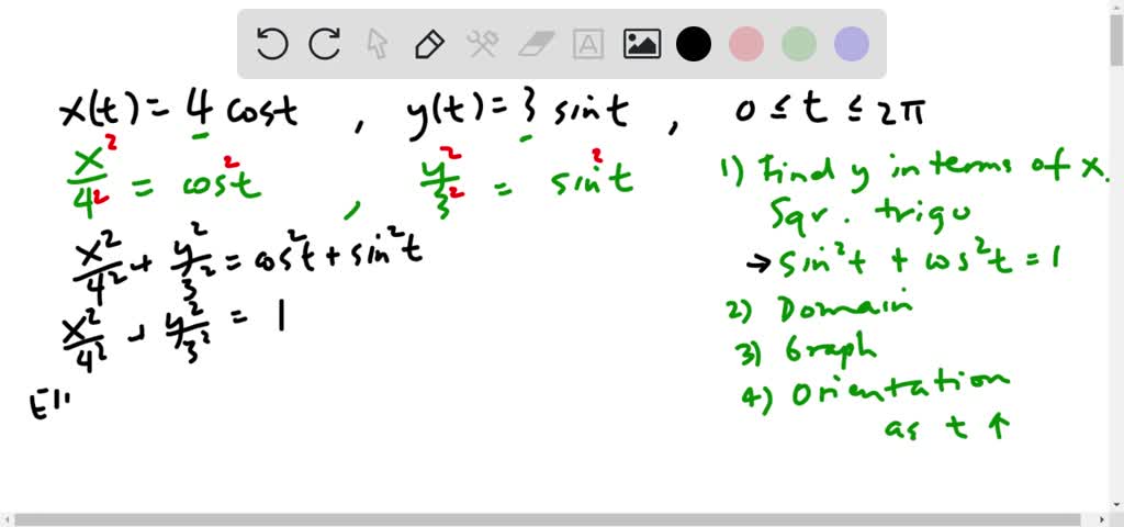 SOLVED:(a) find a rectangular equation whose graph contains the curve C with the given ...