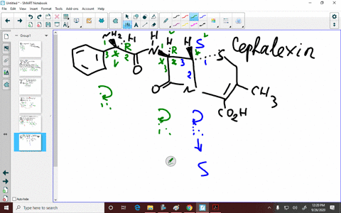 SOLVED:Assign R, S configurations to the chiral centers in cephalexin ...