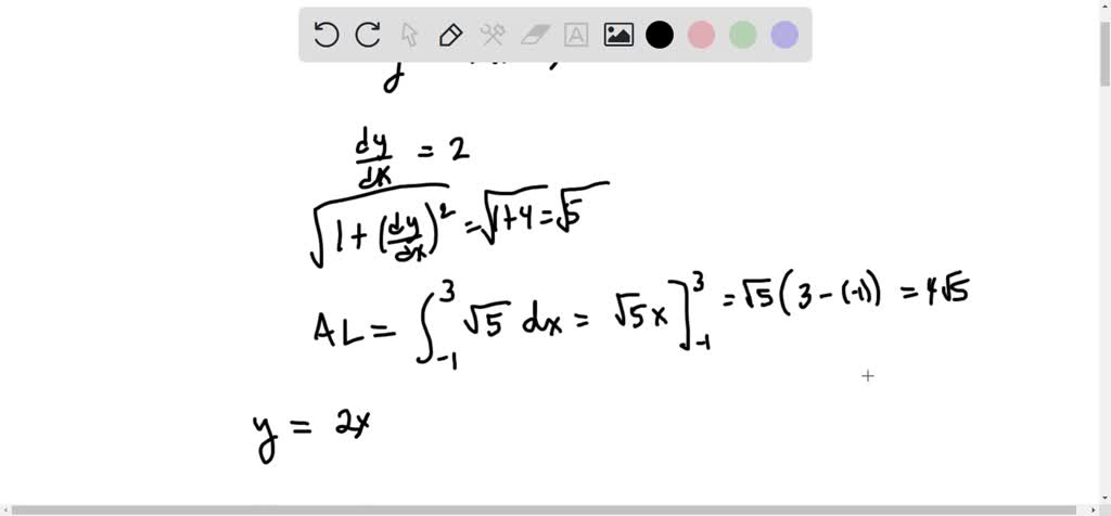 SOLVED:Use the are length formula ( 2 ) to find the length of the curve ...