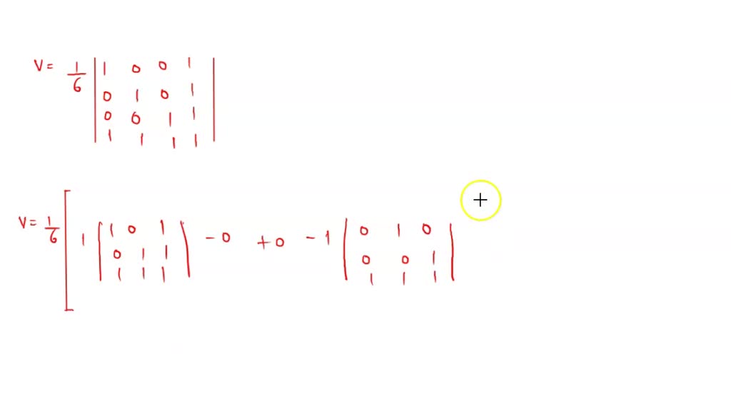 SOLVED:Find the volume of the tetrahedron shown in the figure. Its ...