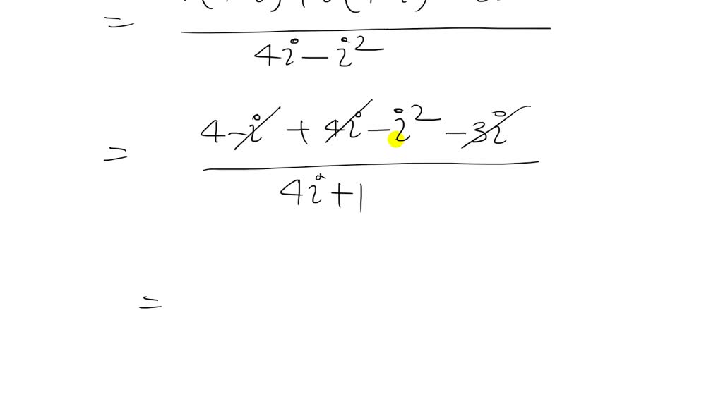 Solved Perform The Operation And Write The Result In Standard Form 1 I