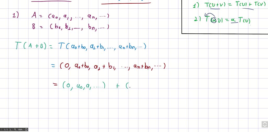 SOLVED:Determine whether the mapping T is a linear transformation, and if so, find its kernel. T ...
