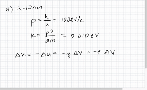 SOLVED:Find the potential difference through which electrons must be ...