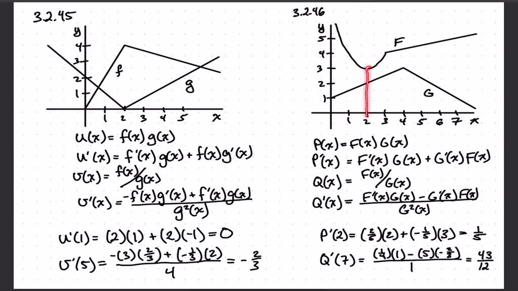 SOLVED If F And G Are The Functions Whose Graphs Are Shown Let U x f