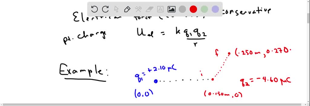 VIDEO solution: 0.0265 m. How much work W is done by the electric force ...