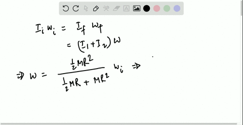 SOLVED:A uniform solid disk is set into rotation with an angular speed ωi about an axis through ...