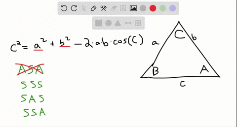 SOLVED:In which of the following cases must the Law of Cosines be used ...