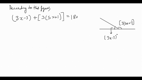 Solve for x, and then find the measure of each angle. GRAPH CAN'T COPY. | Numerade