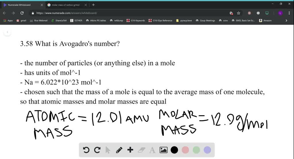 SOLVED:What is Avogadro's number?