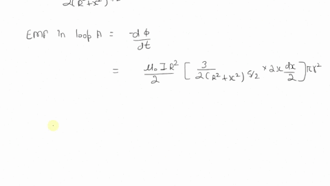 ⏩SOLVED:Loop A of radius r(r ≪R) moves towards a constant current ...