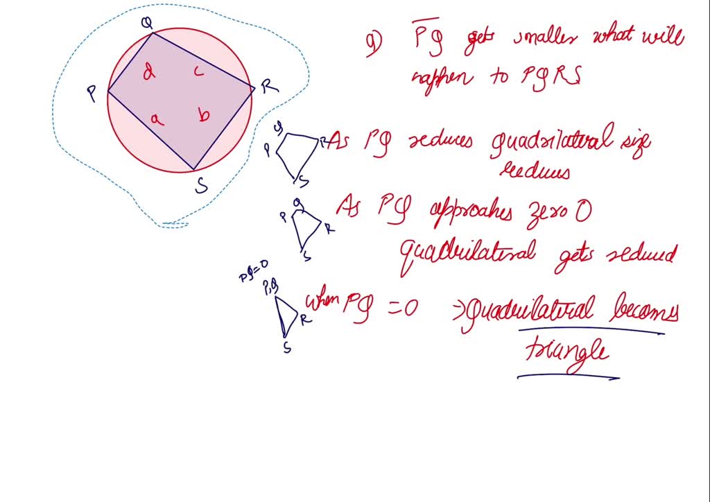 SOLVED:a As PQ gets smaller and smaller, what happens to quadrilateral ...