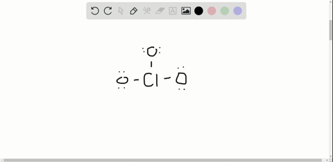 SOLVED:Draw three resonance structures for the chlorate ion, ClO3 ...