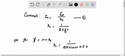 SOLVED:A 0.30 μF capacitor is connected across an A C generator that produces a peak voltage of ...