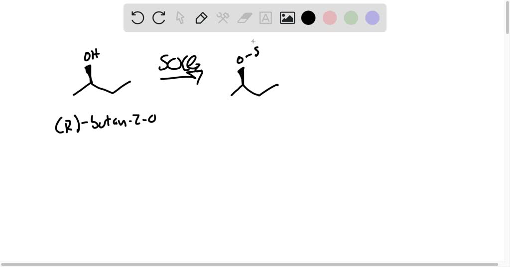 SOLVED: If the reaction of an alcohol with SOCl2 and pyridine follows ...