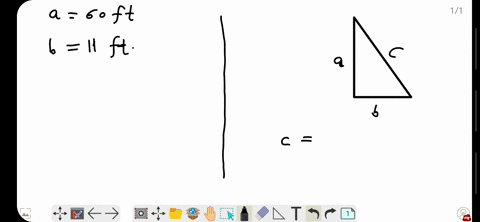 SOLVED:Use the Pythagorean theorem to find the missing side of the ...